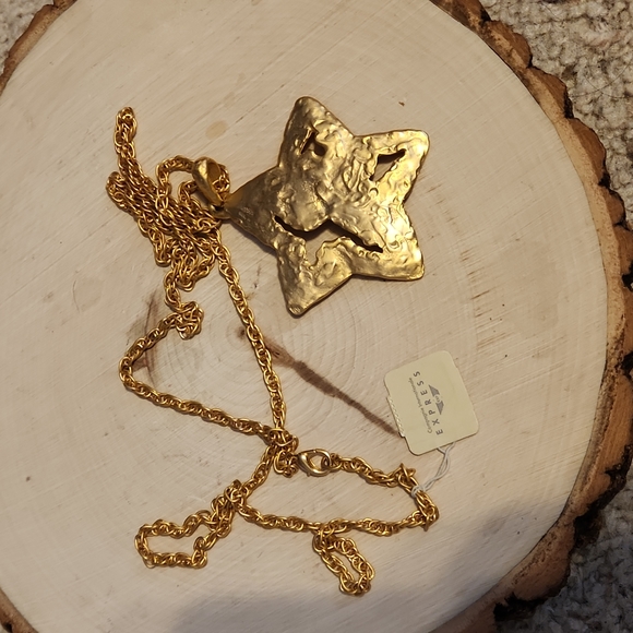 Express | Jewelry | Vintage Express Gold Color Star Design Necklace New ...